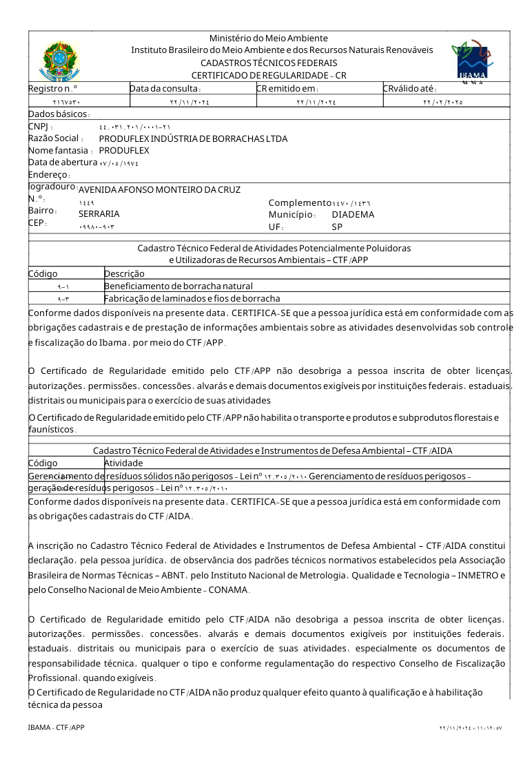 CTF-APP – Produflex